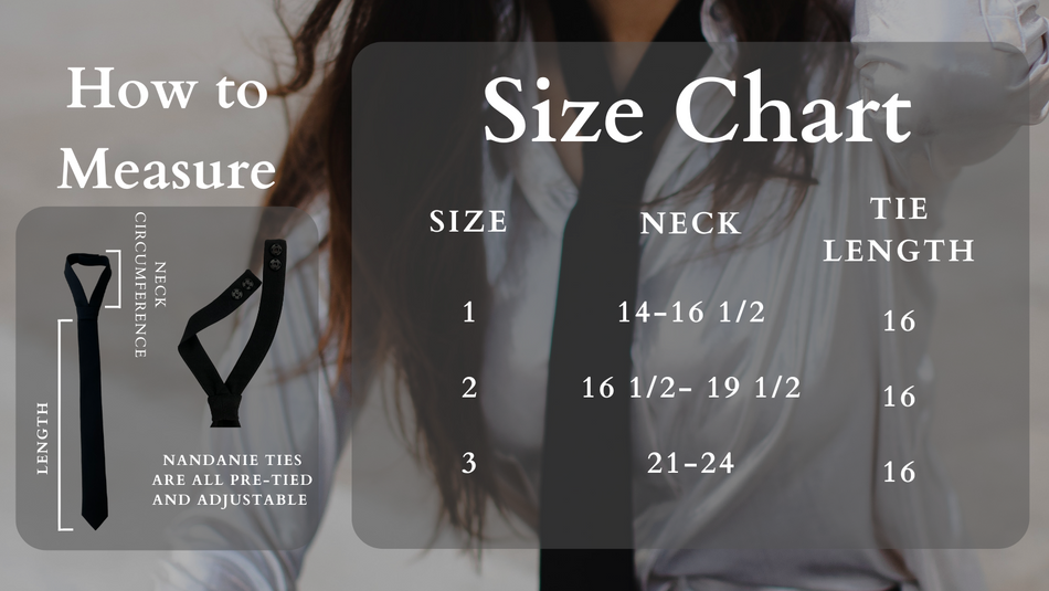 Tie & Bow Size Guide | How to Measure | NANDANIE – Nandanie