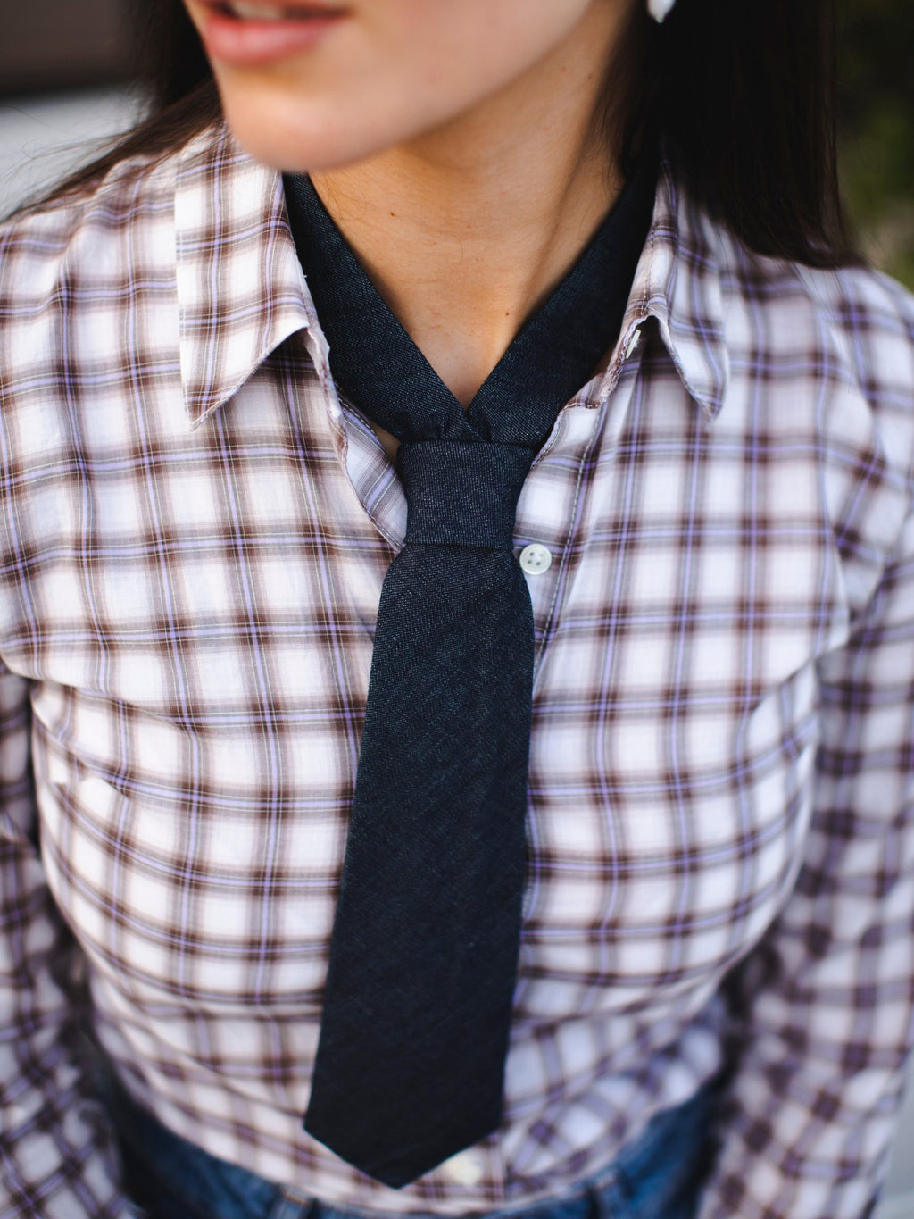 Denim Petite Necktie – Nandanie